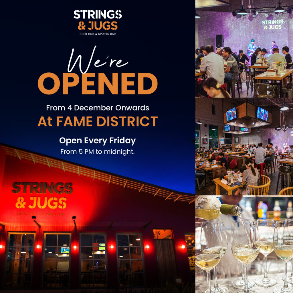 ดื่มด่ำบรรยากาศบาร์ เคล้าเสียงดนตรีที่ Strings & Jugs พร้อมต้อนรับทุกคน ...